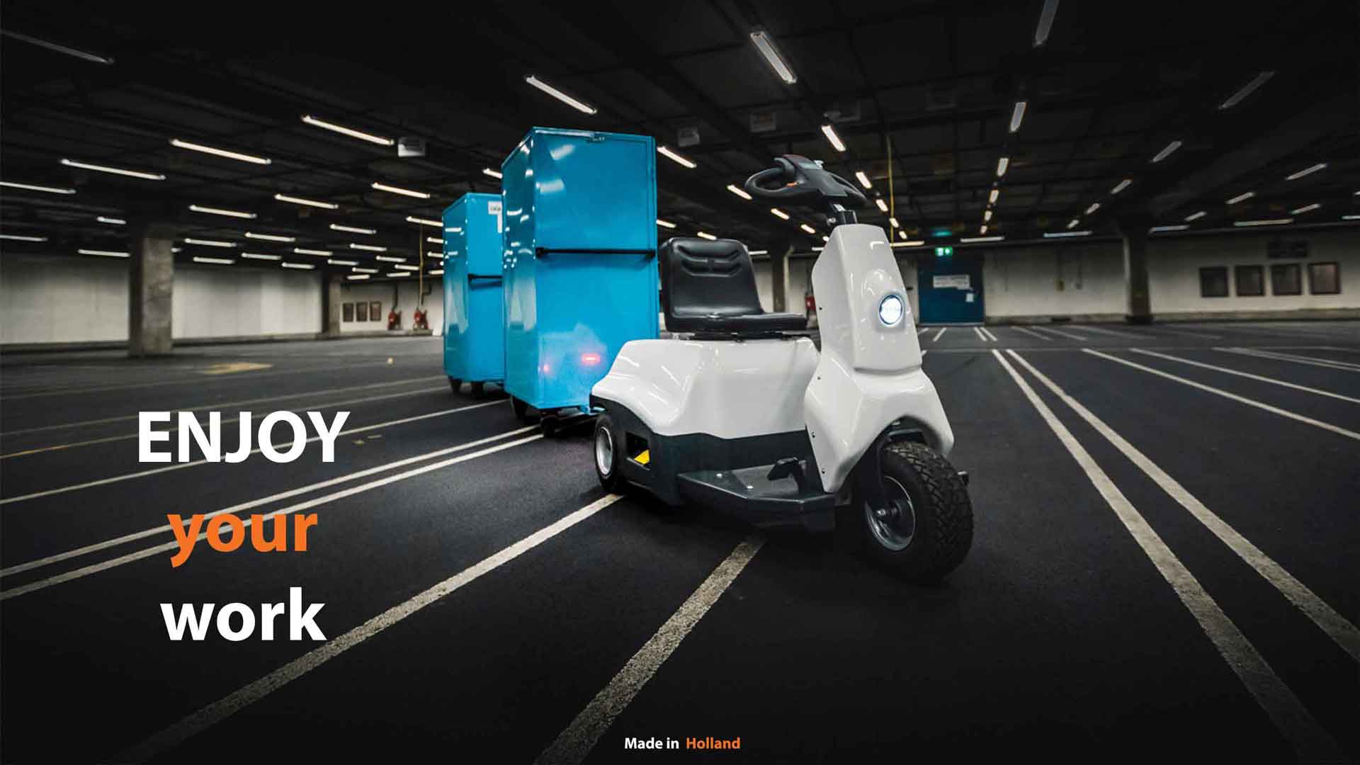 Electric tugs for pulling any kind of trolley