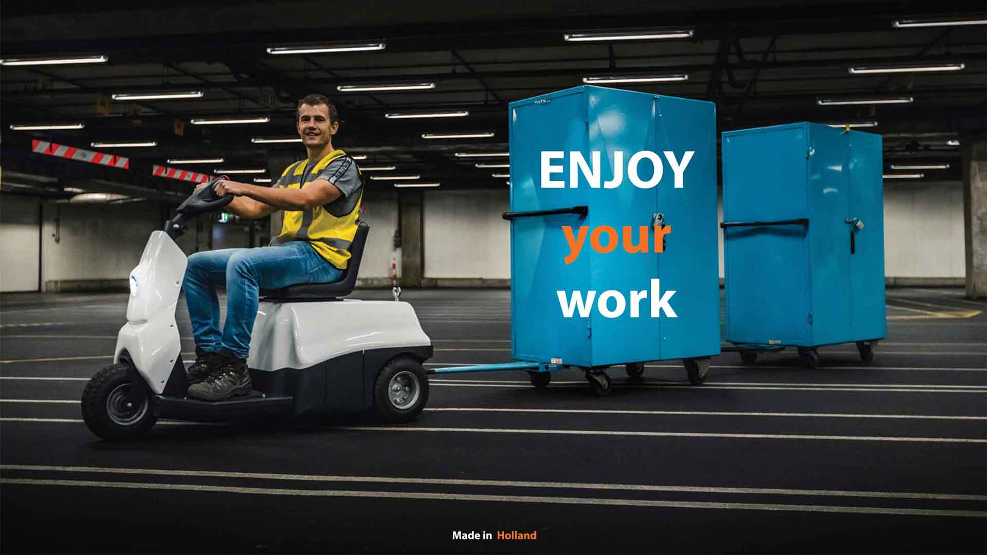 Electric tugs for pulling any kind of trolley